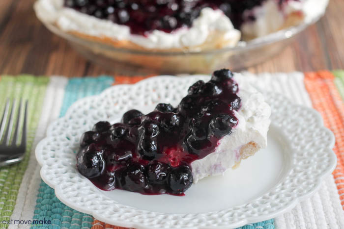 Upside Down Blueberry Whipped Cream Pie Recipe